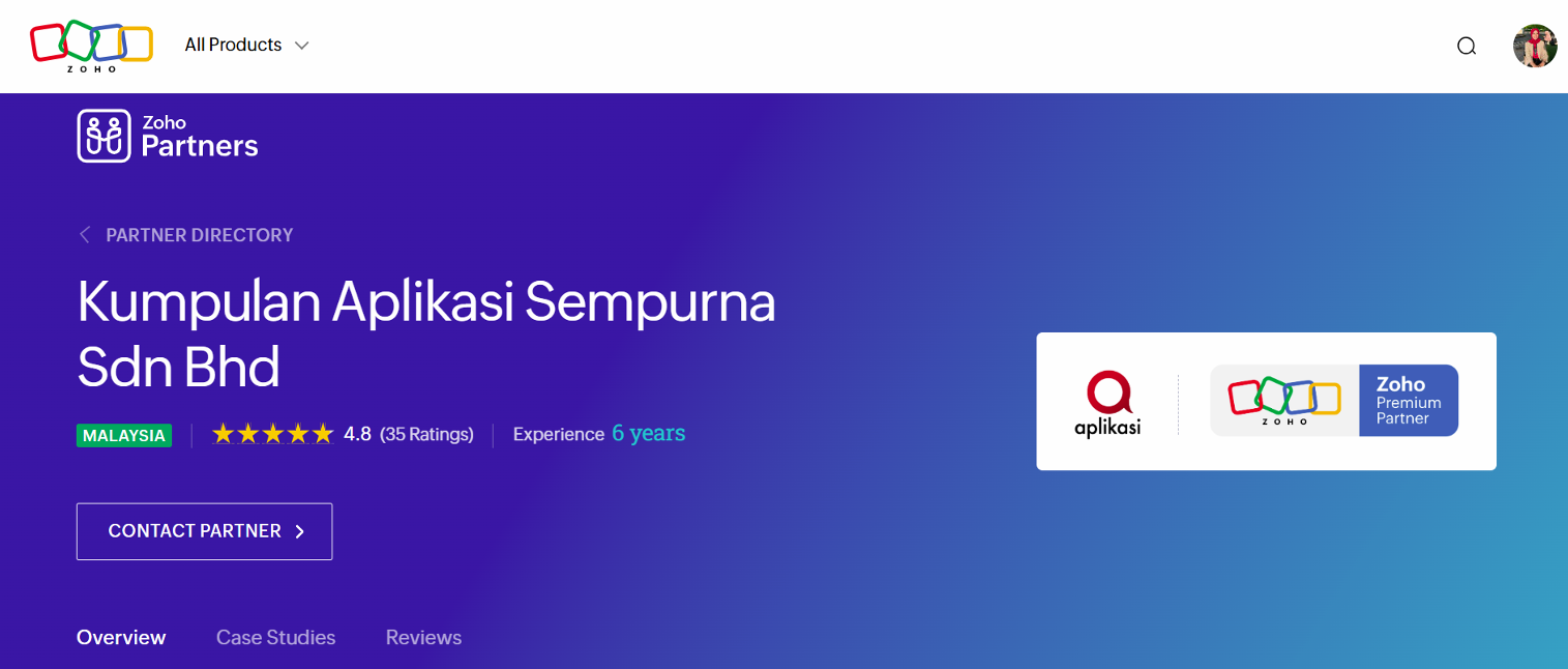 How to Leave a Review on the Zoho Partner Page