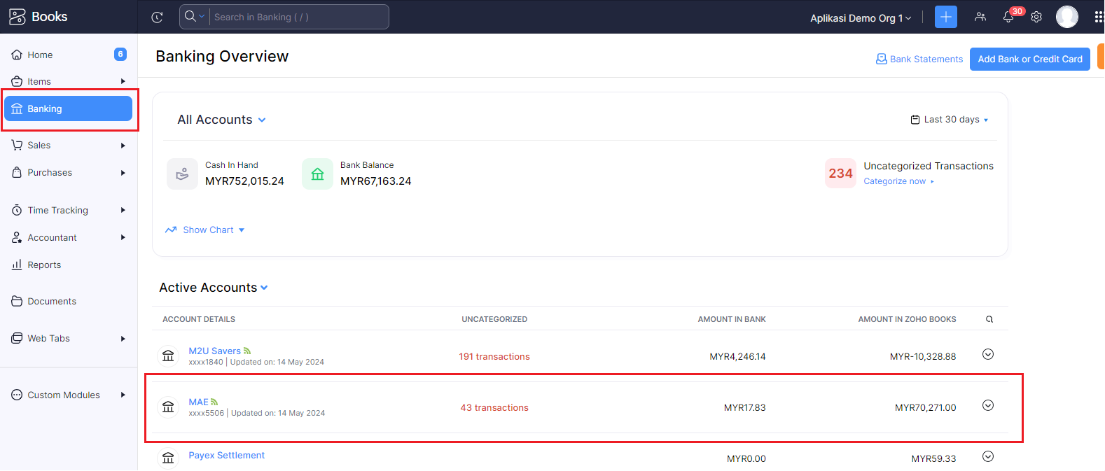 How to Manually Import and Upload Bank Statements in Zoho Books